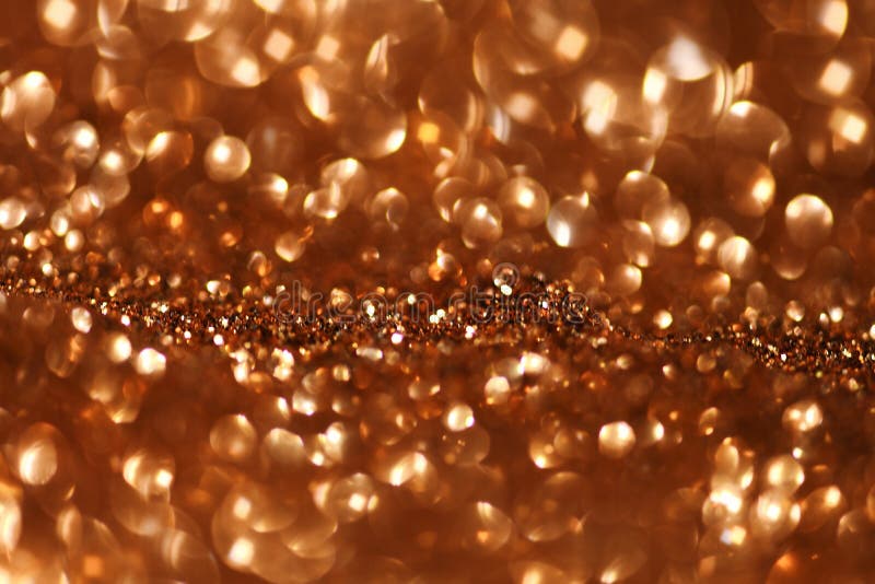 Orange Effect Made by Bokeh Light Abstract Background, Copy Spac Stock ...