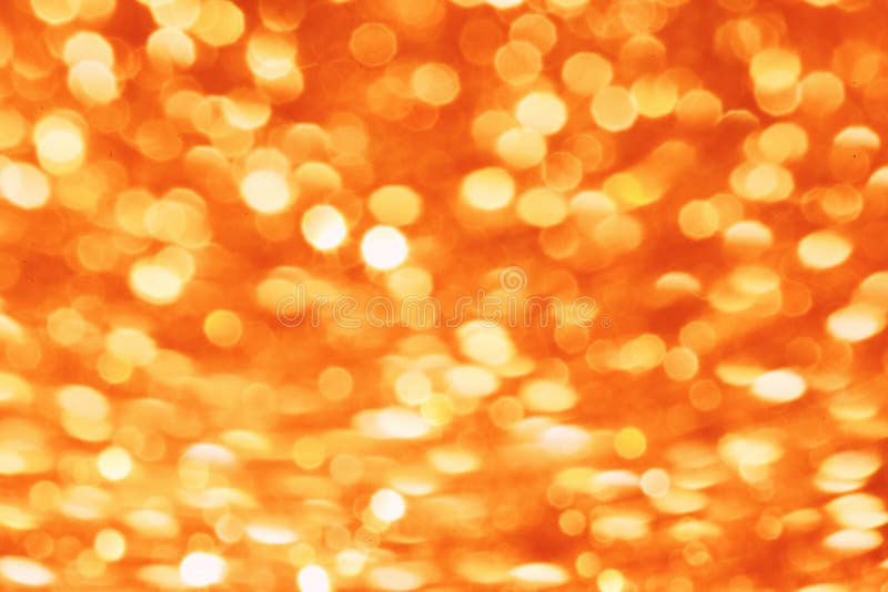 Orange Effect Made by Bokeh Light Abstract Background, Copy Spac Stock ...