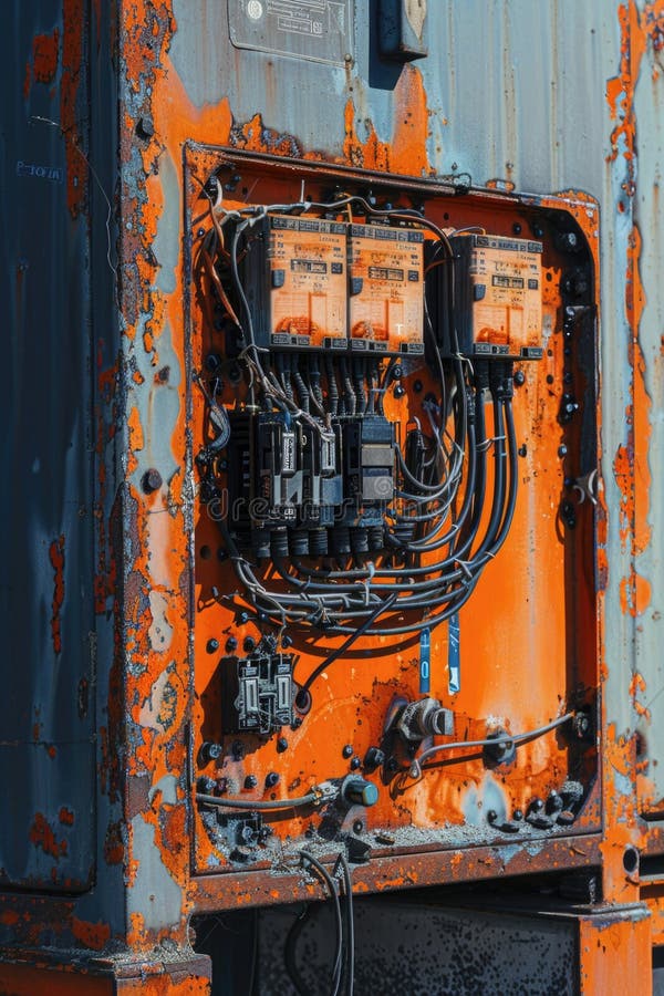 Orange Electrical Panel Exposed Wires Stock Photos - Free & Royalty ...