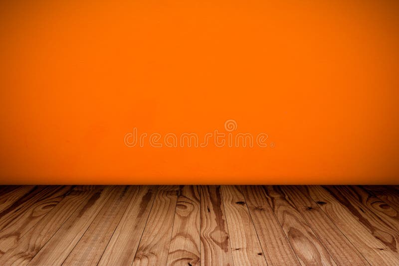 Orange empty room stock image. Image of floor, orange - 63147809