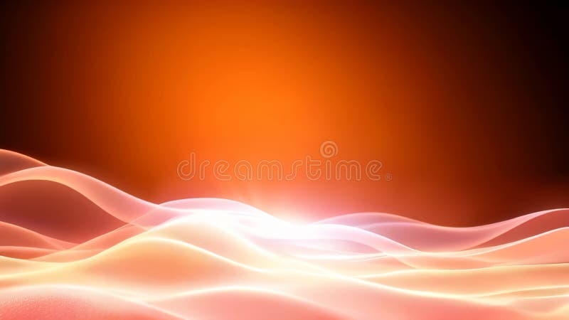 Orange Energy Field Expands with Light Rays Stock Video - Video of heat ...