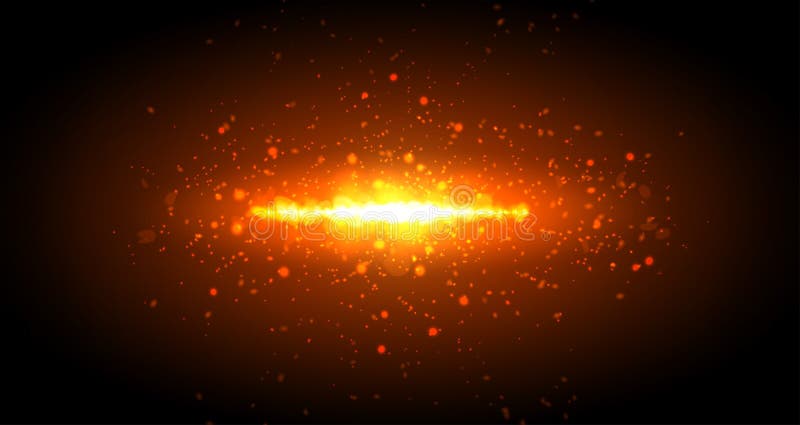 Orange Energy Flash. stock vector. Illustration of concept - 123128692