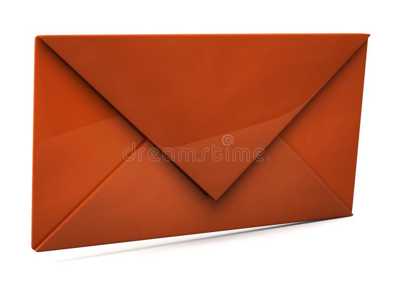 Orange Email icon stock illustration. Illustration of icon - 22135793