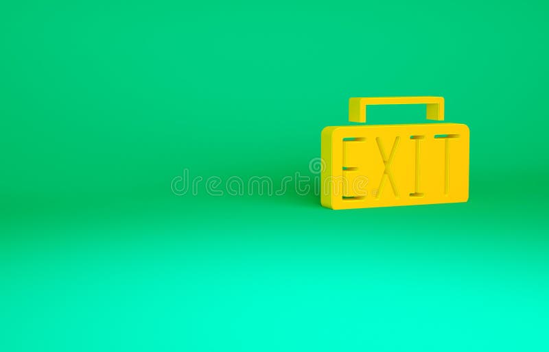 Emergency Exit Yellow Stock Illustrations – 475 Emergency Exit Yellow ...