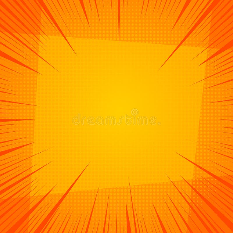 Orange Explosive and Burst Template Stock Vector - Illustration of ...