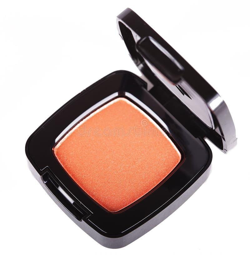 Orange Eye Shadows on White Background Stock Image - Image of colorful ...