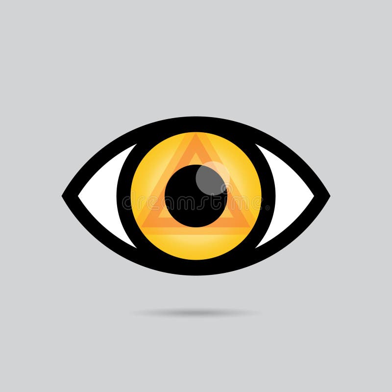 Orange Eye stock vector. Illustration of concept, orange - 83694046