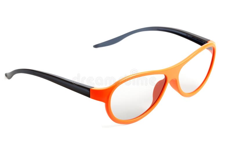 Orange eyeglasses stock image. Image of design, read - 34627679