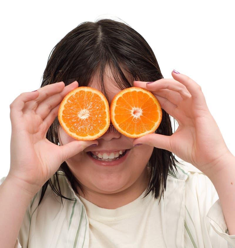 Orange Eyes stock photo. Image of look, conceptual, humor - 8430130