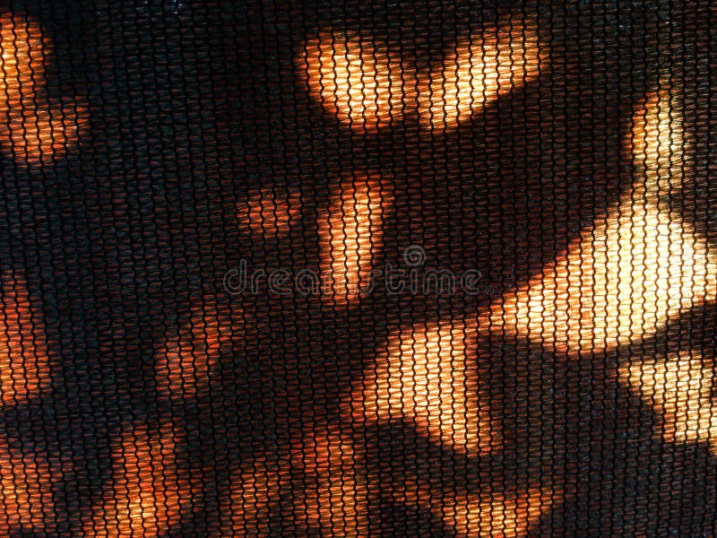 Orange Fabric on a Background of the Sun. the Texture of the Fabric ...