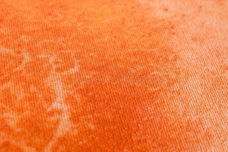 Orange Fabric with Pattern As Background, Closeup View Stock Photo ...