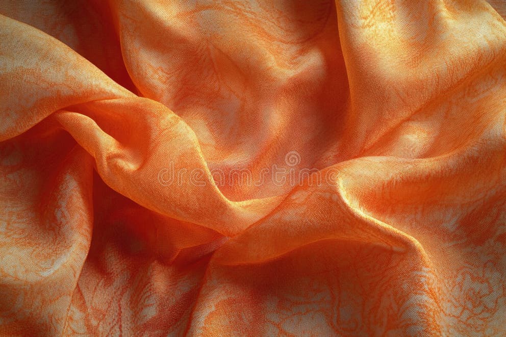 Orange fabric pattern stock image. Image of generated - 375497925
