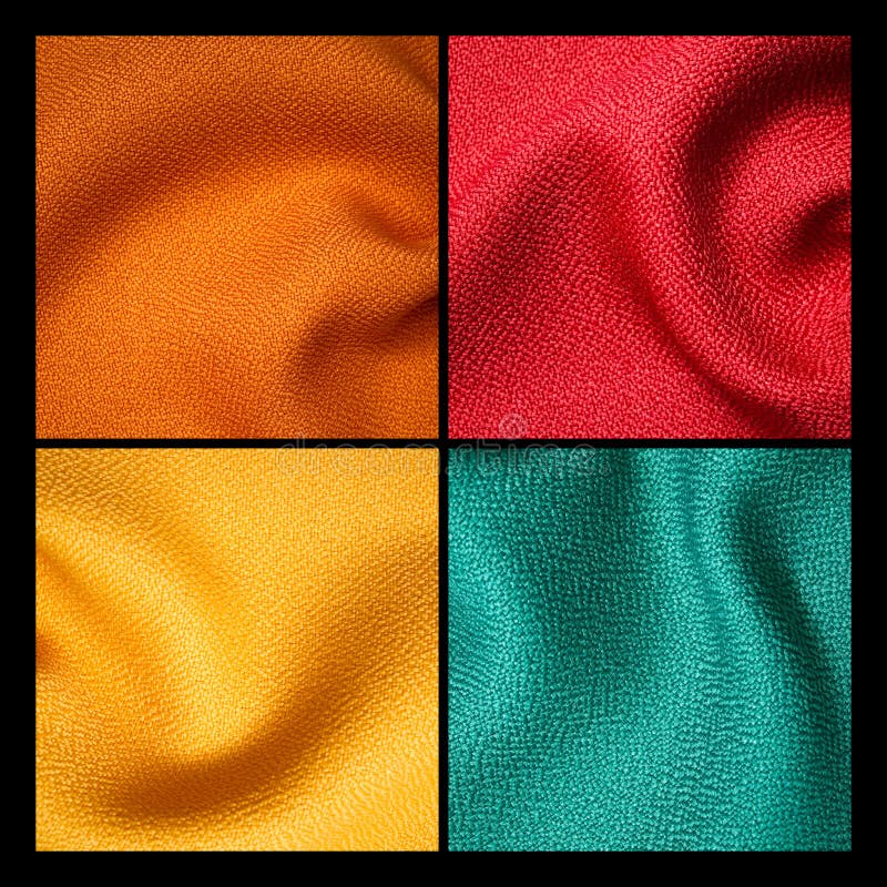 Orange fabric sample stock photo. Image of closeup, plain - 16104864