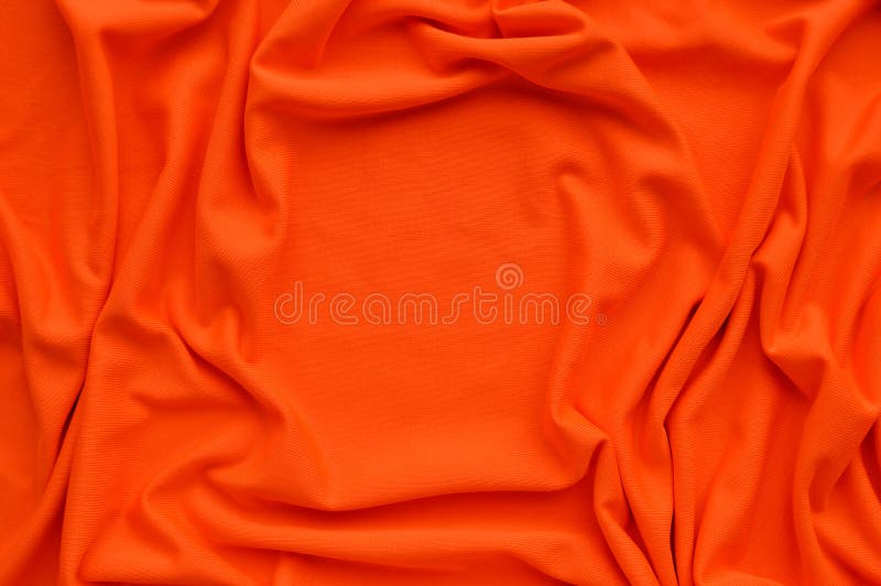 Orange Fabric Texture Background, Orange Fabric Crumpled Background ...