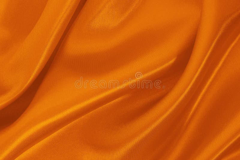 Orange Fabric Texture Background, Detail of Silk or Linen Pattern Stock ...