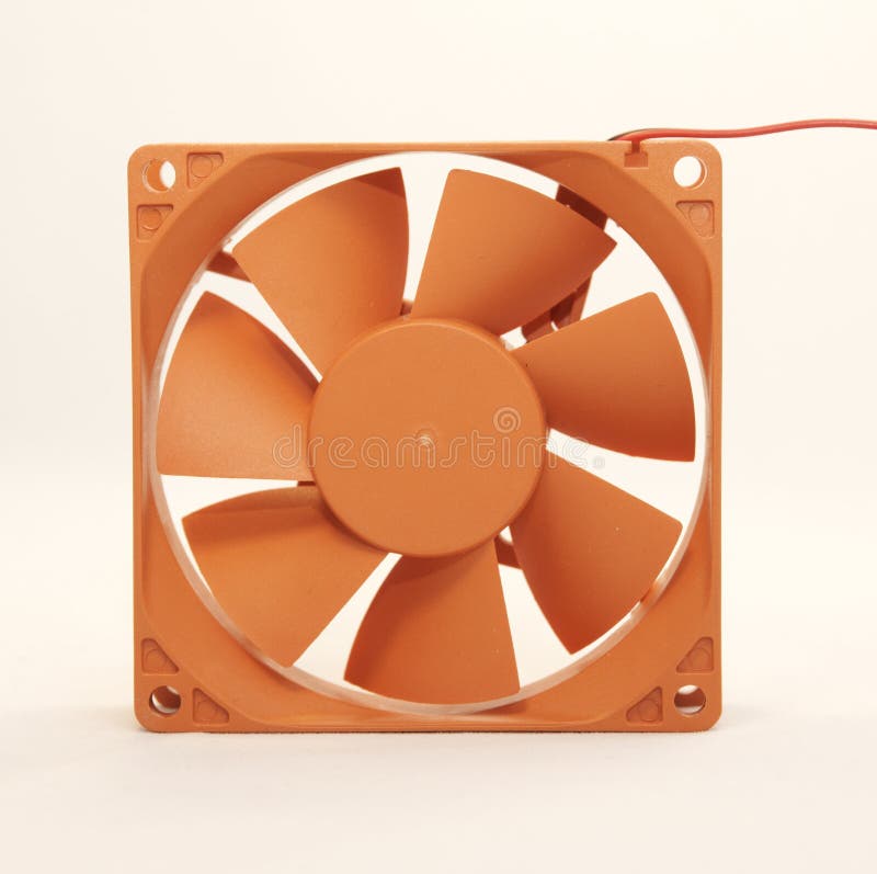 Orange fan stock image. Image of blade, cooler, climate - 12089539
