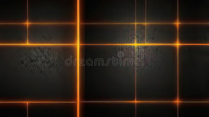 Orange Fiber Grid with Square Pattern Background Stock Illustration ...