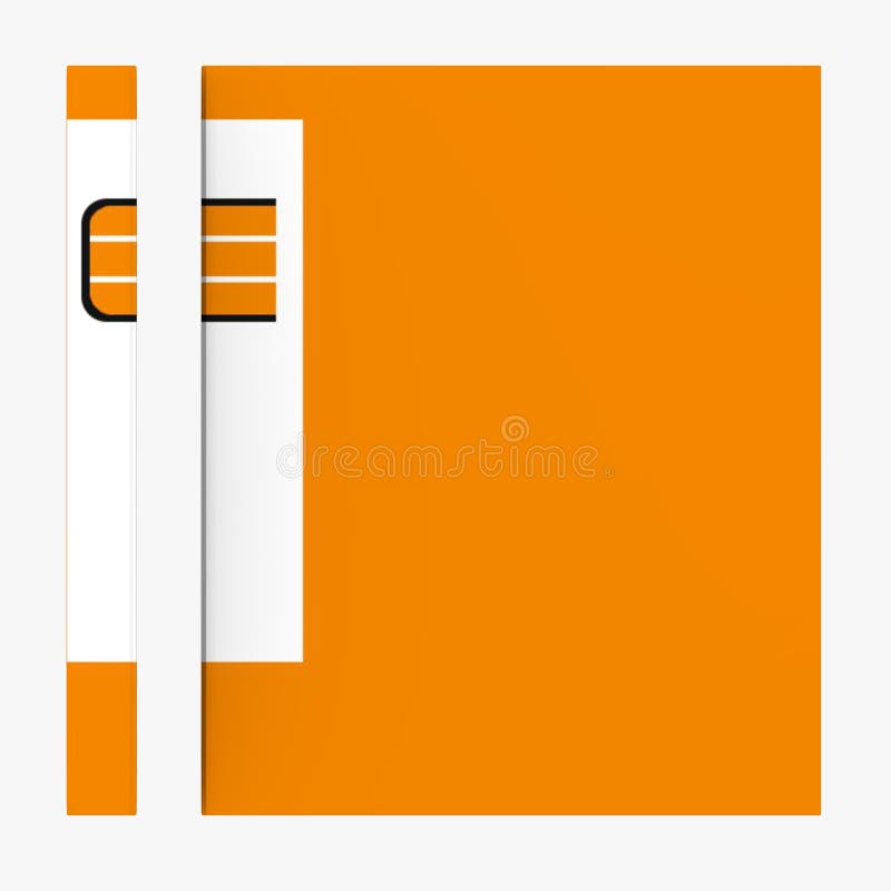 Orange file stock illustration. Illustration of model - 23485009