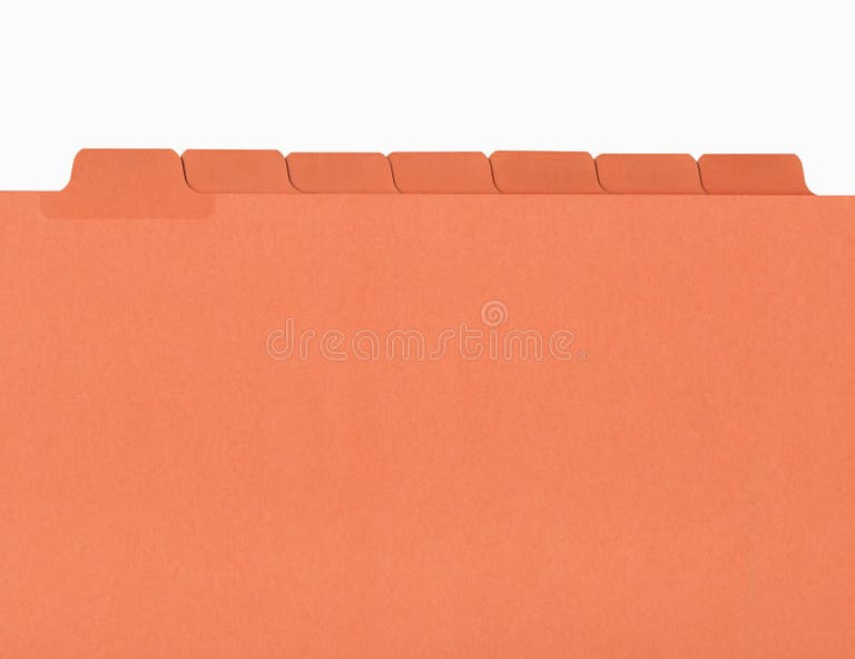 Orange file folder stock image. Image of organiser, business - 120184385