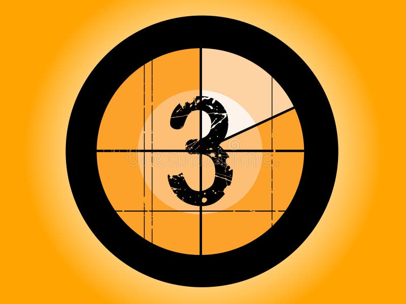 Circle Countdown - at 3 stock vector. Illustration of flicker - 3384500