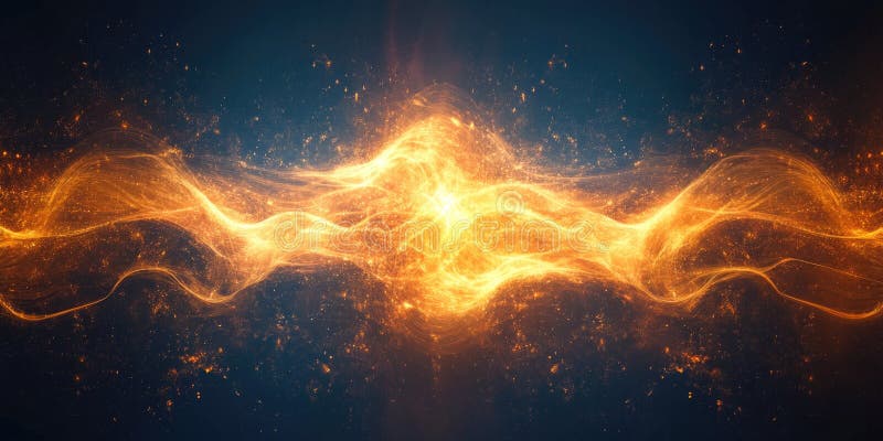 Orange Fire in Air stock image. Image of sparks, magic - 380331869