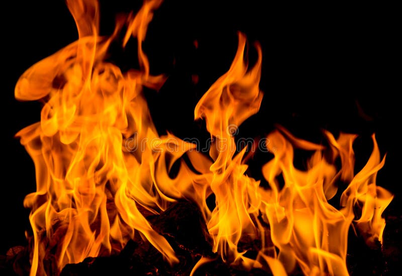 Orange fire flames stock photo. Image of glowing, element - 46045352