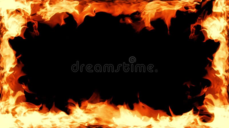 Orange Fire Flame Effect Animation Stock Video - Video of flame, bright ...