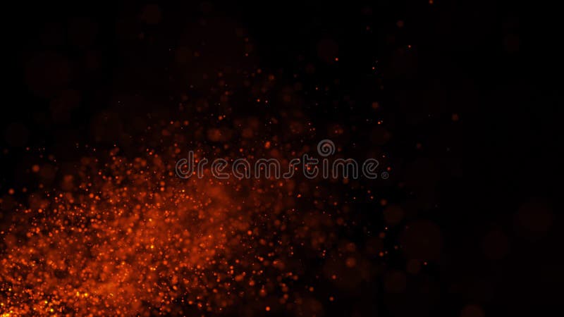 Orange Fire Particles from Bottom Left To Right Stock Video - Video of ...