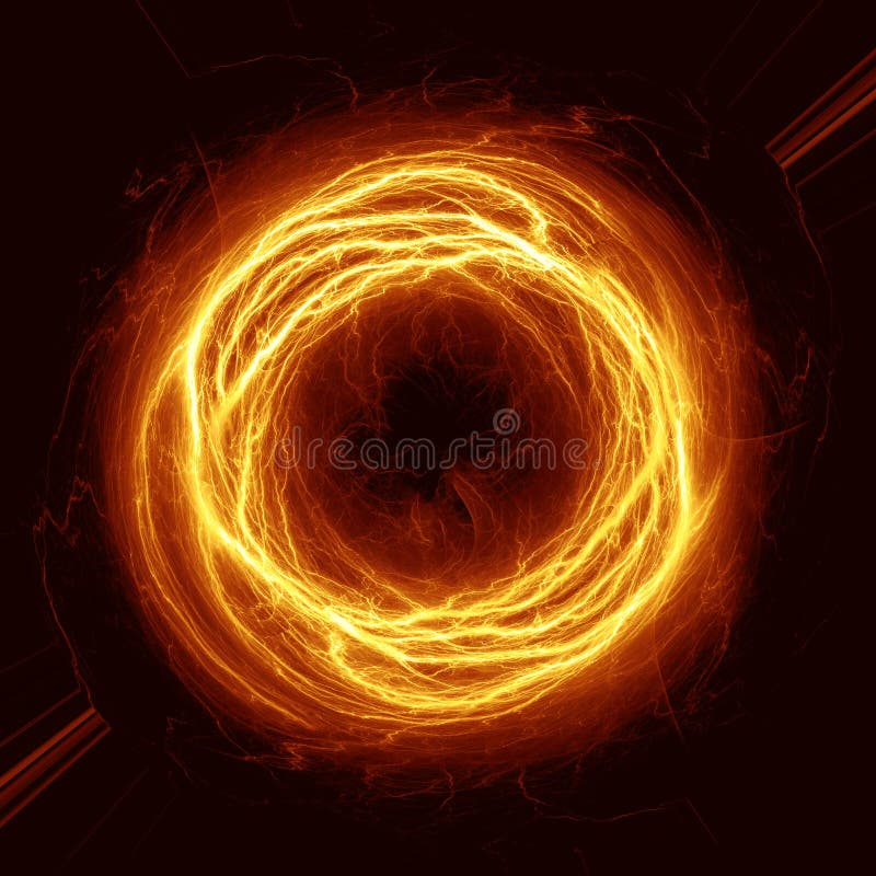 Orange fireball stock illustration. Illustration of color - 74838353