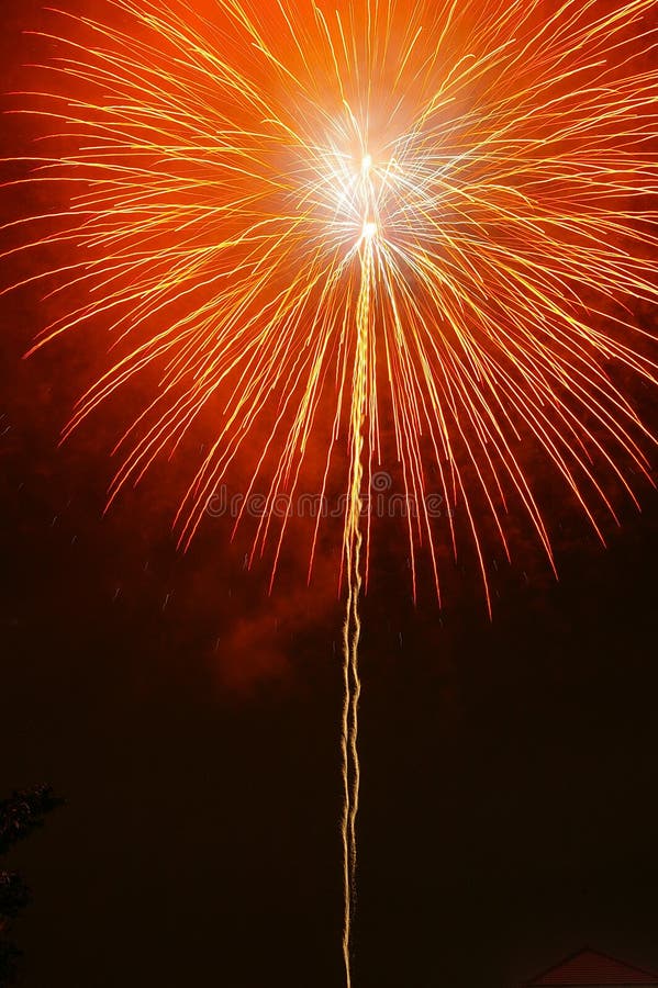 Orange Fireworks