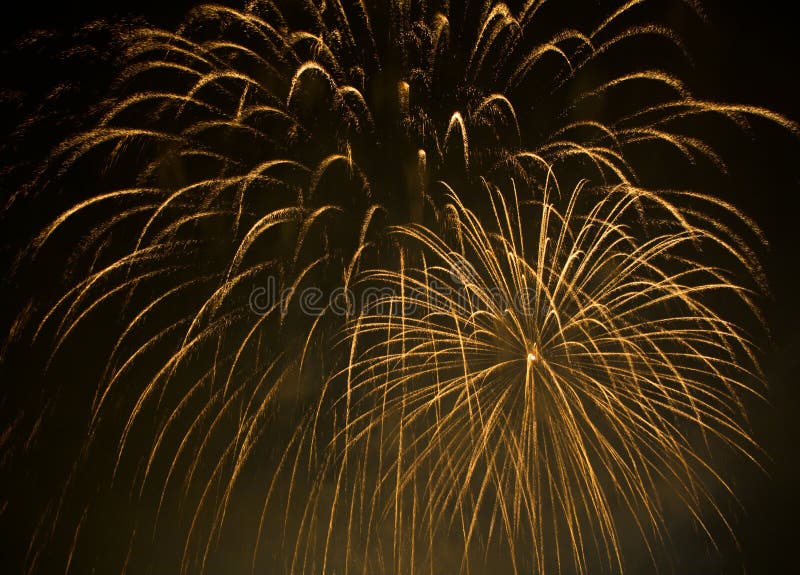 Orange fireworks stock image. Image of festival, exploding - 6265911