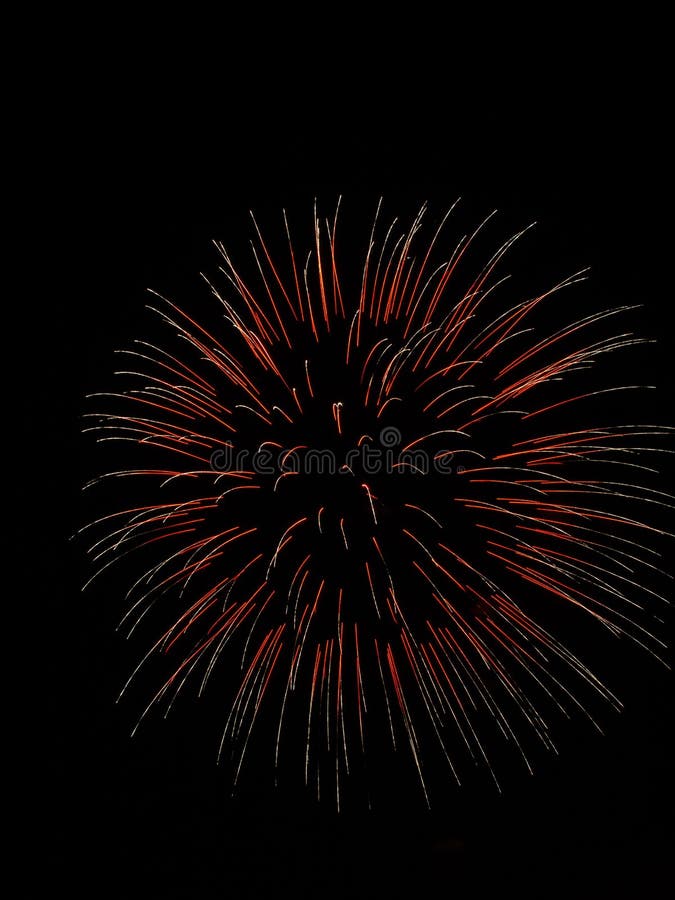 Orange Fireworks stock photo. Image of explosion, fireworks - 229273906