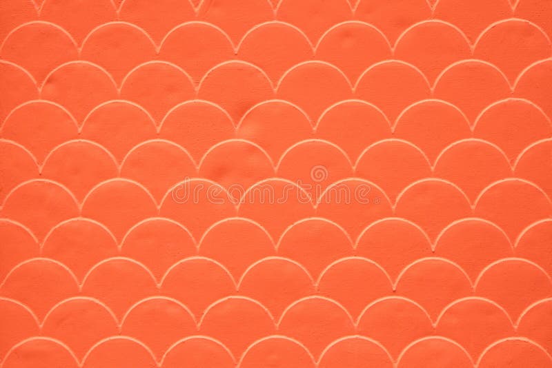 Orange Fish Scale Seamless Pattern Stock Image - Image of design, decor ...