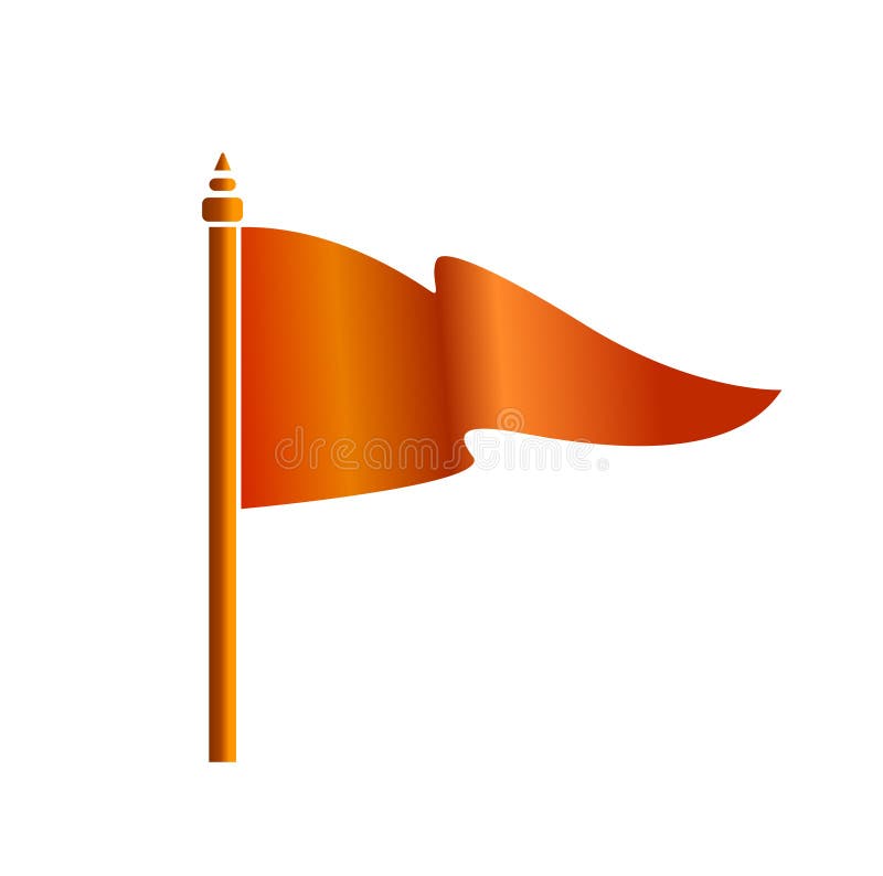 Orange Flag Vector Icon. Bhagwa Zenda Vector Stock Vector ... Orange Flag Vector Icon. Bhagwa Zenda Vector Stock Vector ...