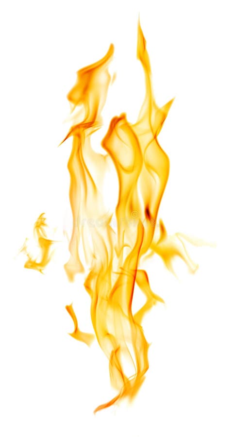 Orange Flame Sparks Isolated on White Stock Image - Image of close ...