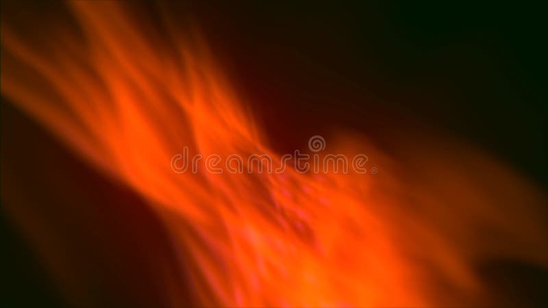 Vibrant Orange Flame Dancing in the Wind Against Black Background Stock ...