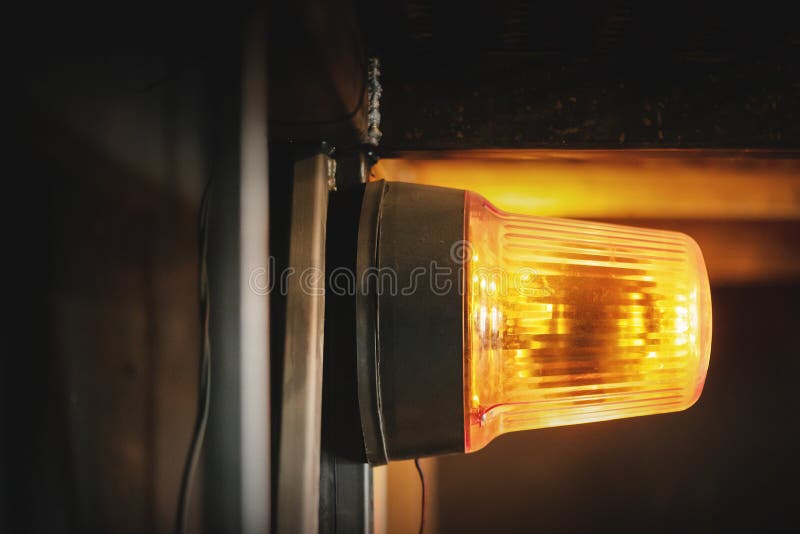 Orange flasher stock image. Image of background, factory - 315915289
