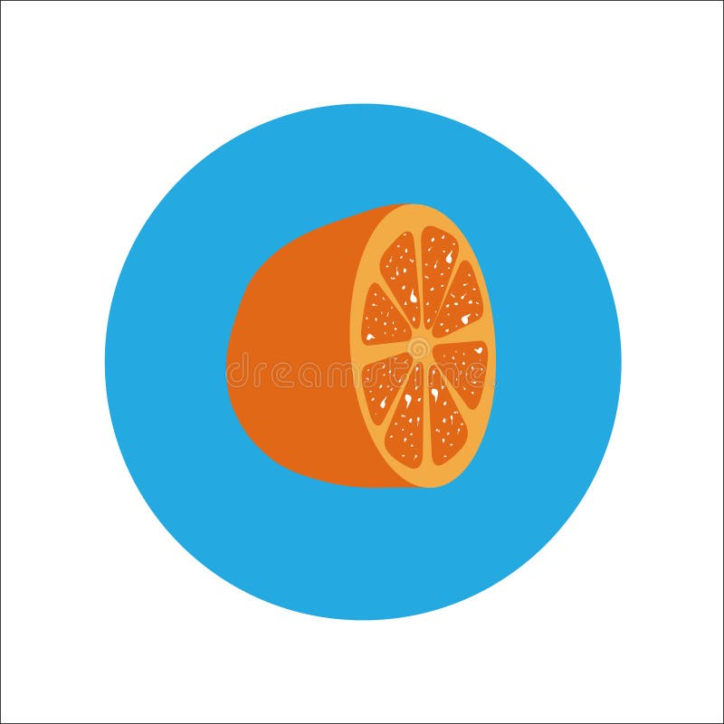 ORANGE FLAT Icon Vector stock vector. Illustration of flat - 118294631