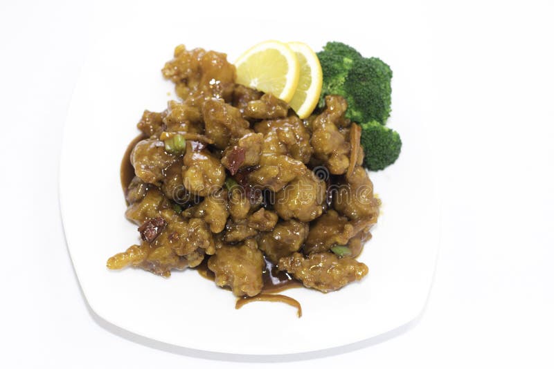 Orange Flavored Chicken stock photo. Image of chicken - 48880330