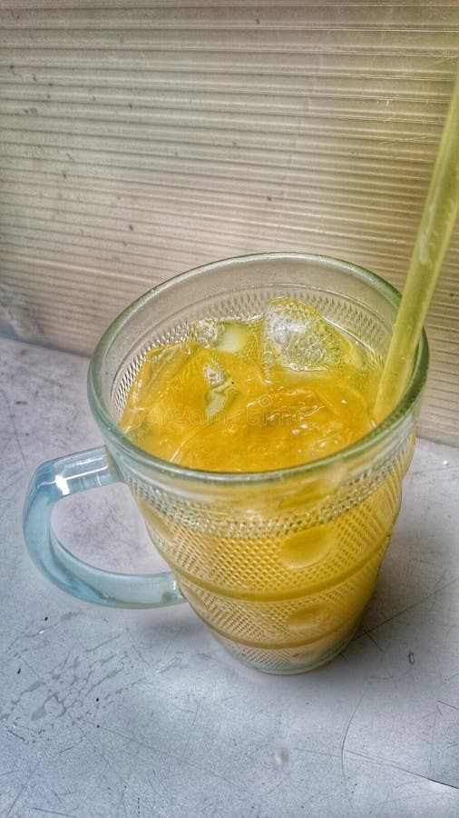 Orange flavored iced drink stock photo. Image of iced - 205720678