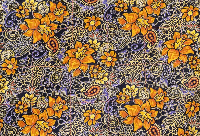 Soft Orange Batik Traditional Background Stock Photos - Free & Royalty ...