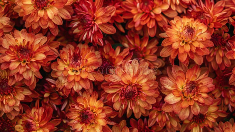 Orange Flowers Clustered Together Stock Photo - Image of cluster ...