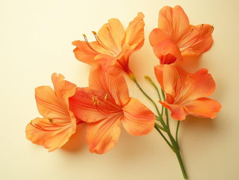Orange Flowers on Table stock photo. Image of celebration - 374436060