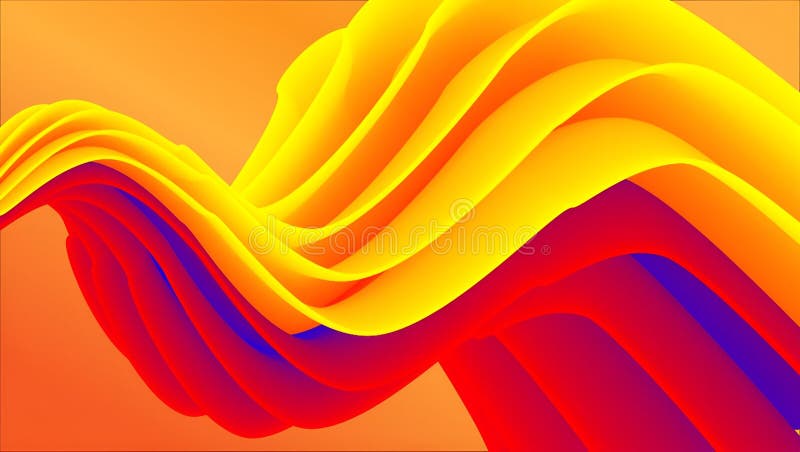 Orange Fluid of Random Shape Stock Illustration - Illustration of ...