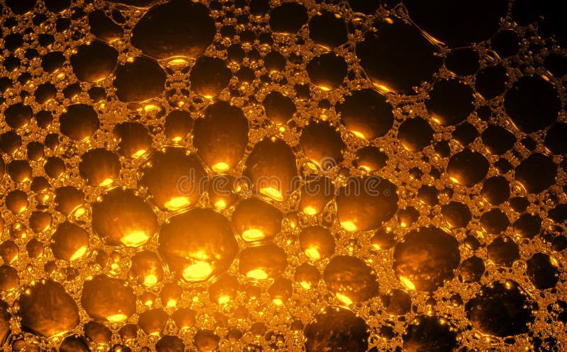 Orange Foam Bubbles stock photo. Image of liquid, foam - 179261752