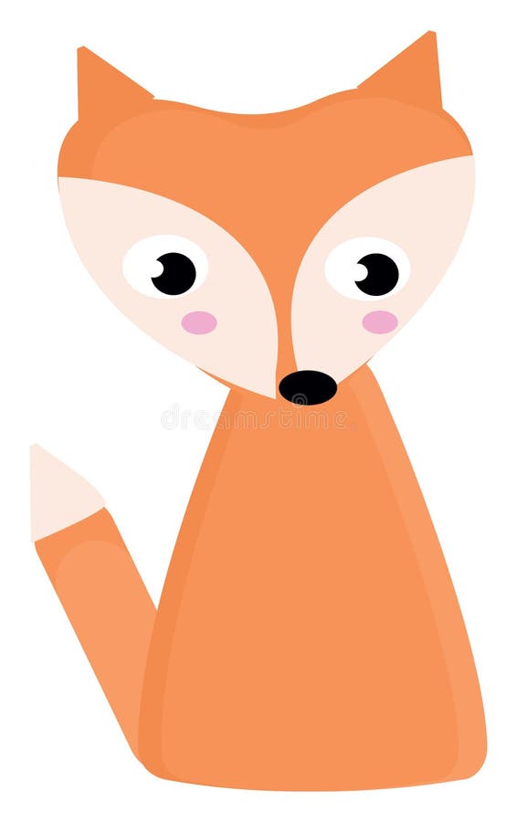 Orange Fox, Illustration, Vector Stock Vector - Illustration of icon ...