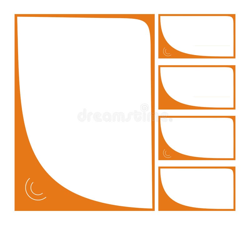 Orange frame stock vector. Illustration of pattern, orange - 14192891