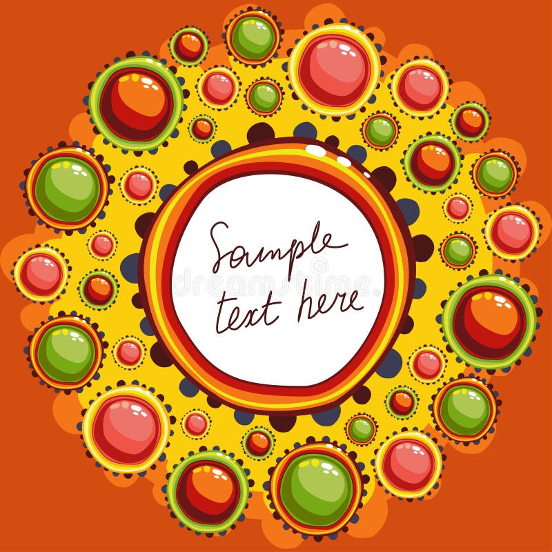 Orange frame stock vector. Illustration of contrast, accent - 28245556