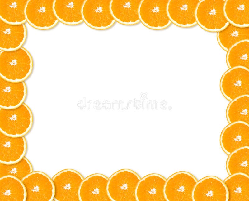 Orange frame stock illustration. Illustration of citrus - 3208190