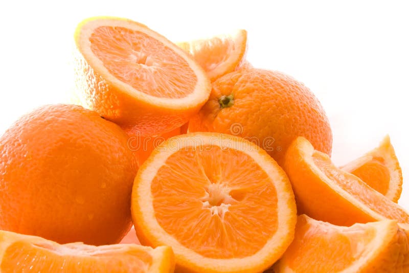 Orange Frucht auf Zweig stockbild. Bild von orangen, organisch - 12925111
